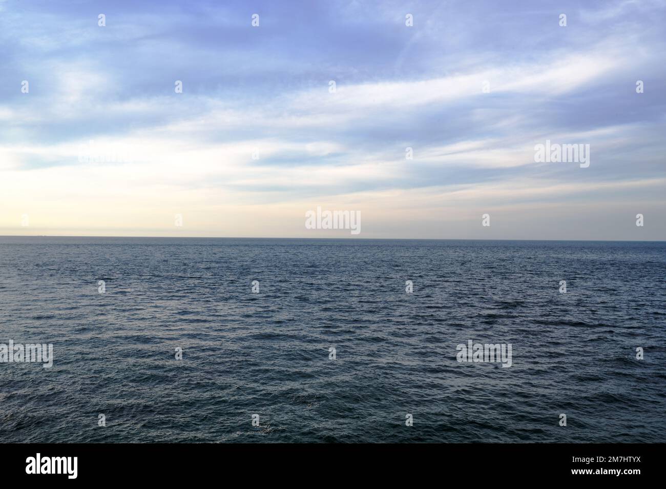 The oceanscape with a cloudy sky in the background perfect for ...