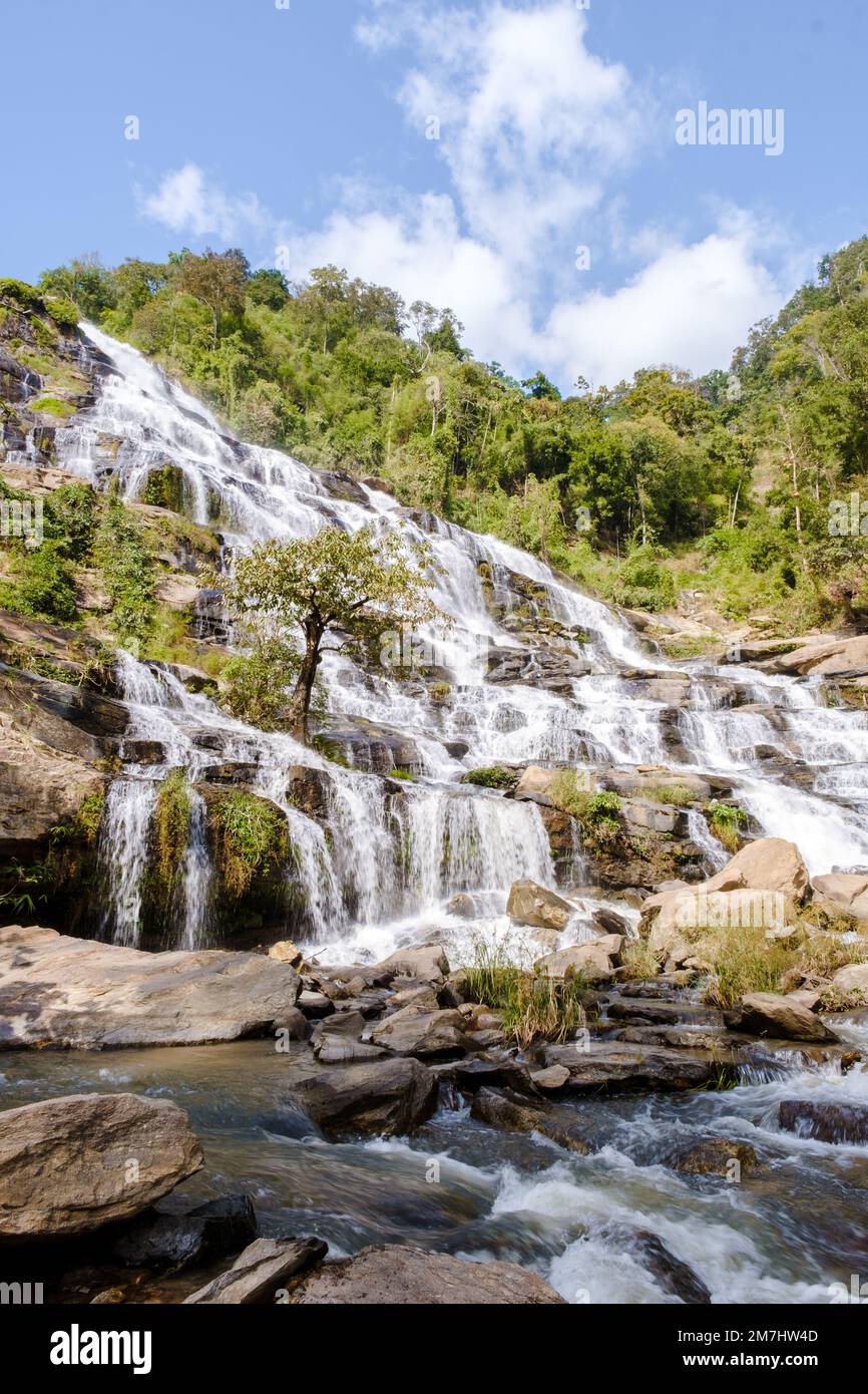 Mae Ya Waterfall Doi Inthanon national park Thailand Chiang Mai Stock ...