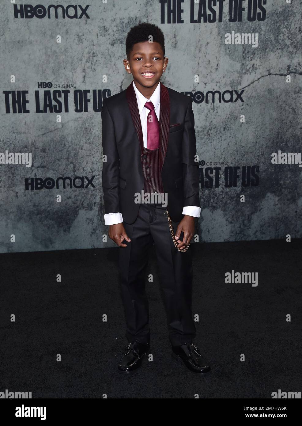 Westwood, USA. 09th Jan, 2023. Keivonn Woodard arriving to the ‘The Last of Us' Los Angeles ...