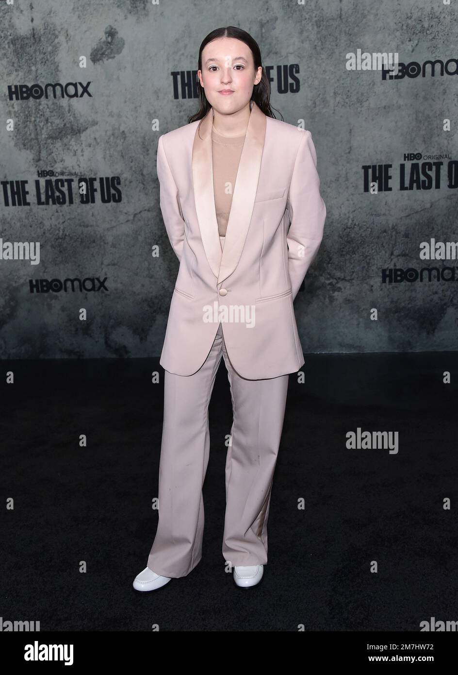 Westwood, USA. 09th Jan, 2023. Bella Ramsey arriving to the ‘The Last of Us' Los Angeles ...