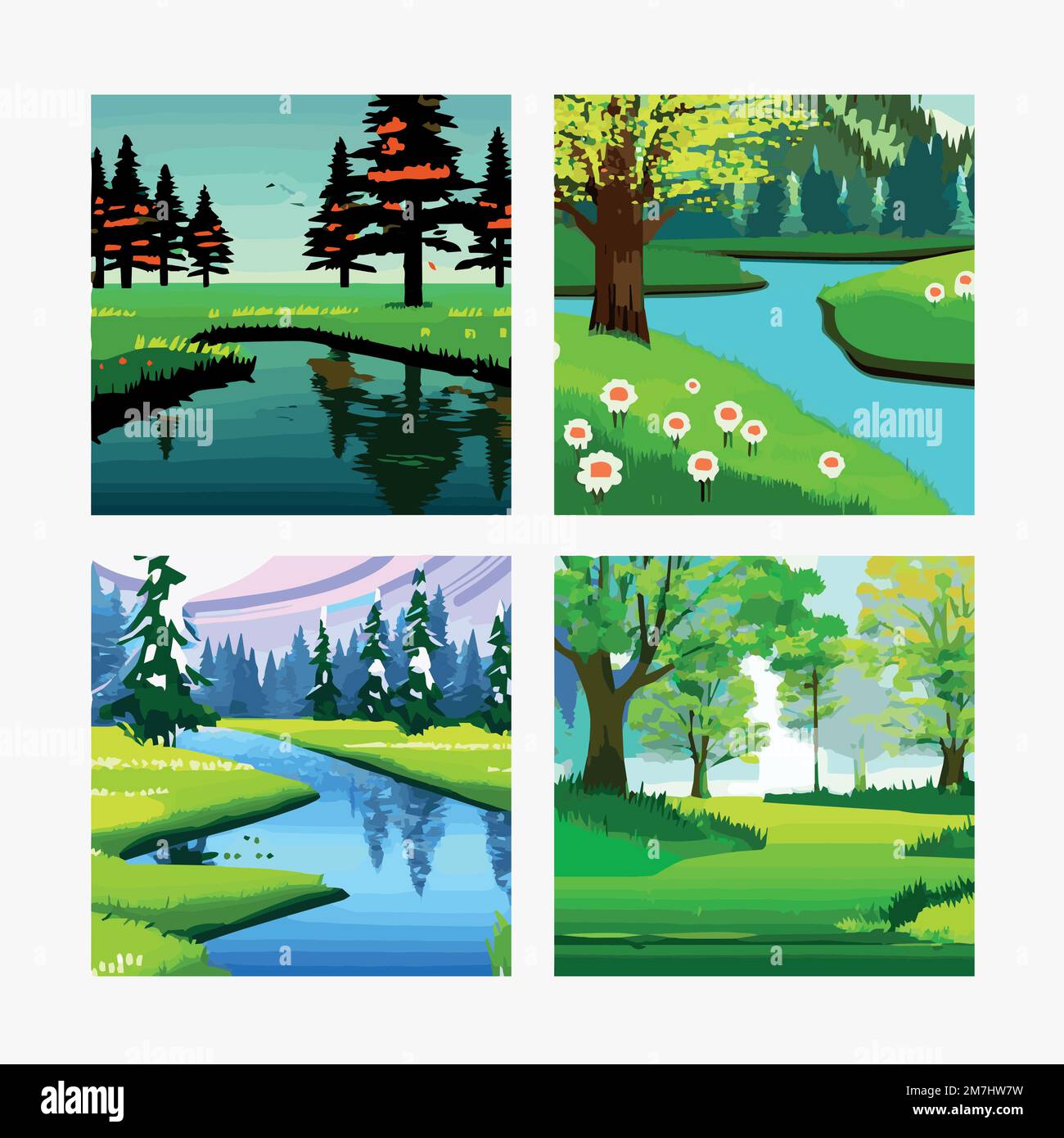 Sunbeam nature Stock Vector Images - Alamy