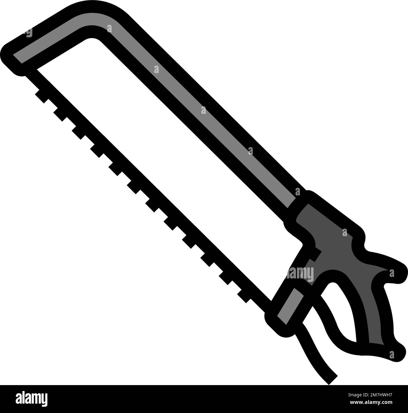 hand meat saw color icon vector illustration Stock Vector Image & Art ...