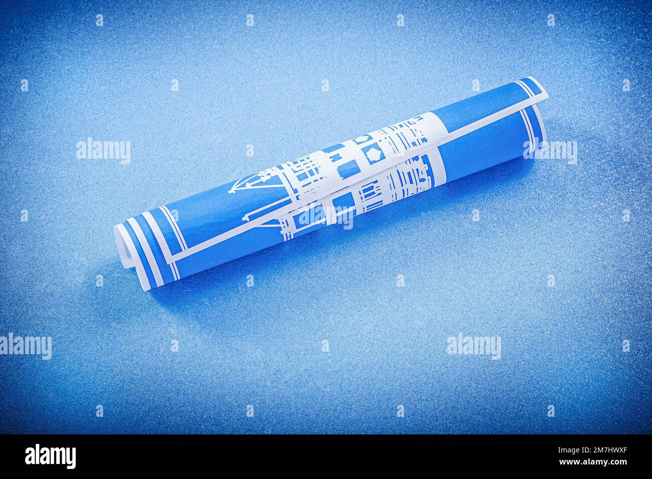 Construction blueprint roll hi-res stock photography and images - Alamy