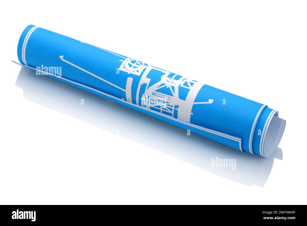 Rolled blueprint Cut Out Stock Images & Pictures - Alamy