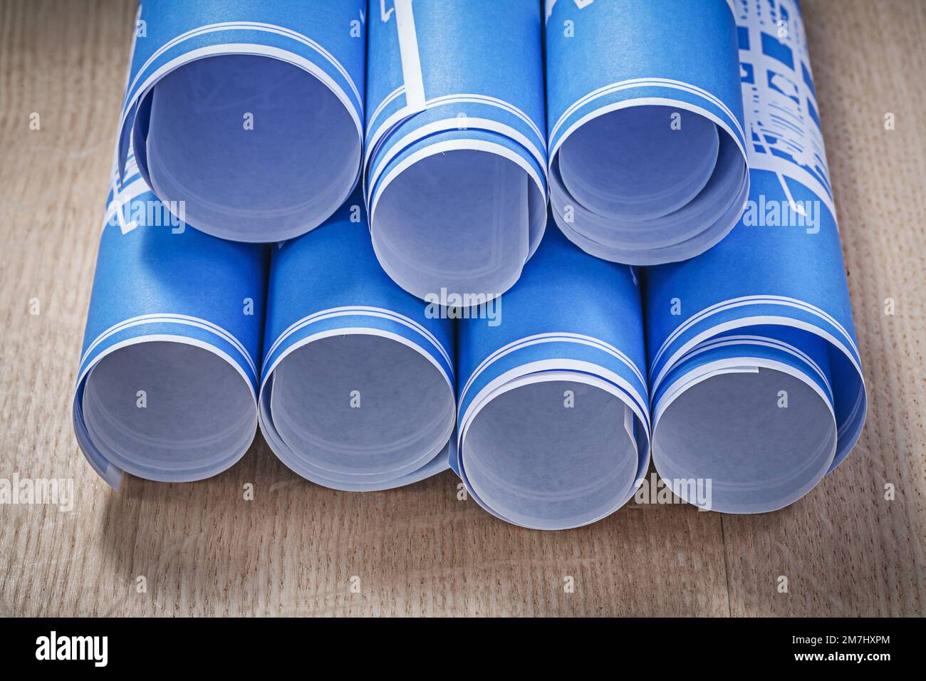 Rolled up construction drawings hi-res stock photography and images - Alamy
