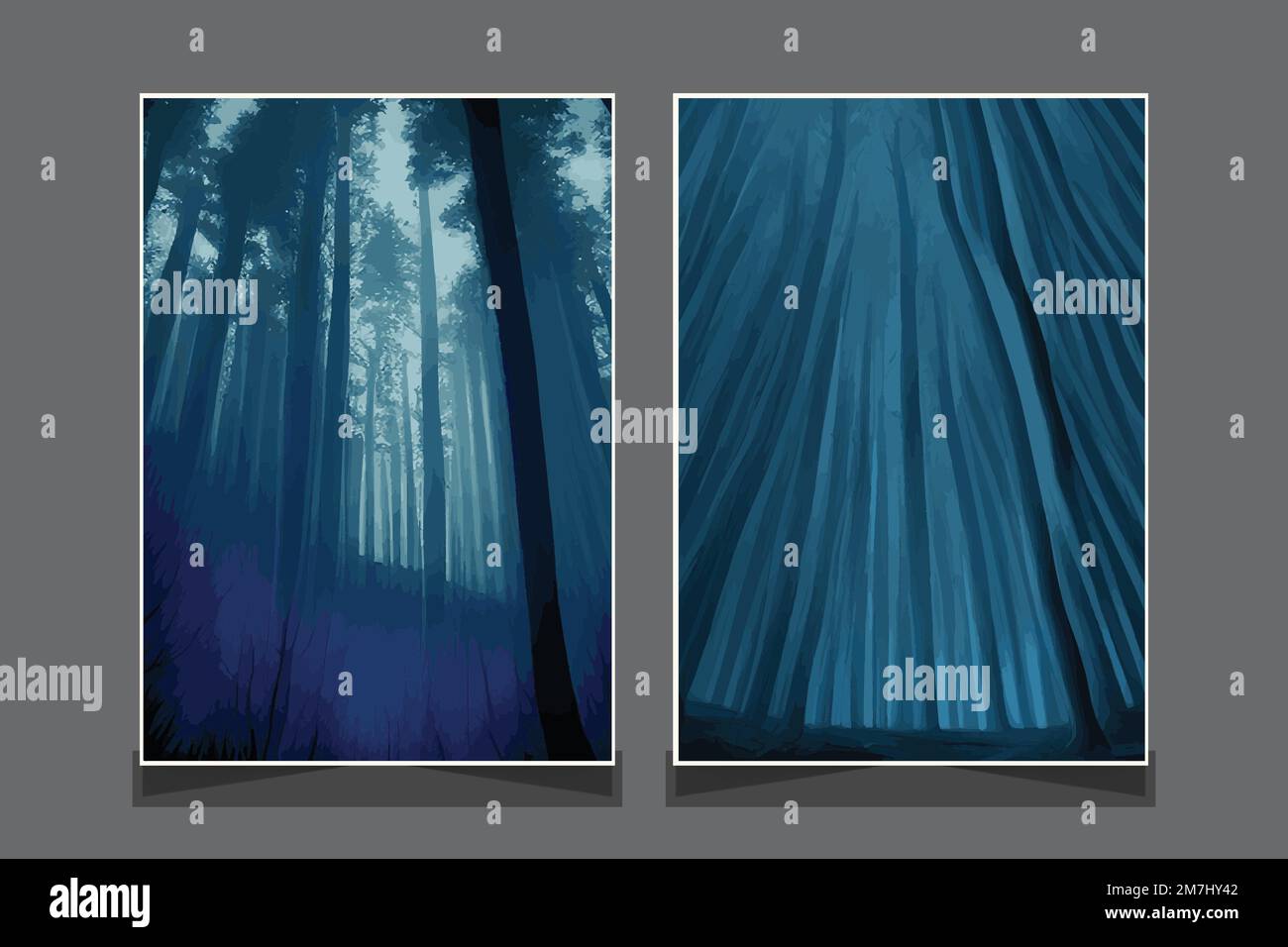 Midnight horror tree Stock Vector Images - Alamy