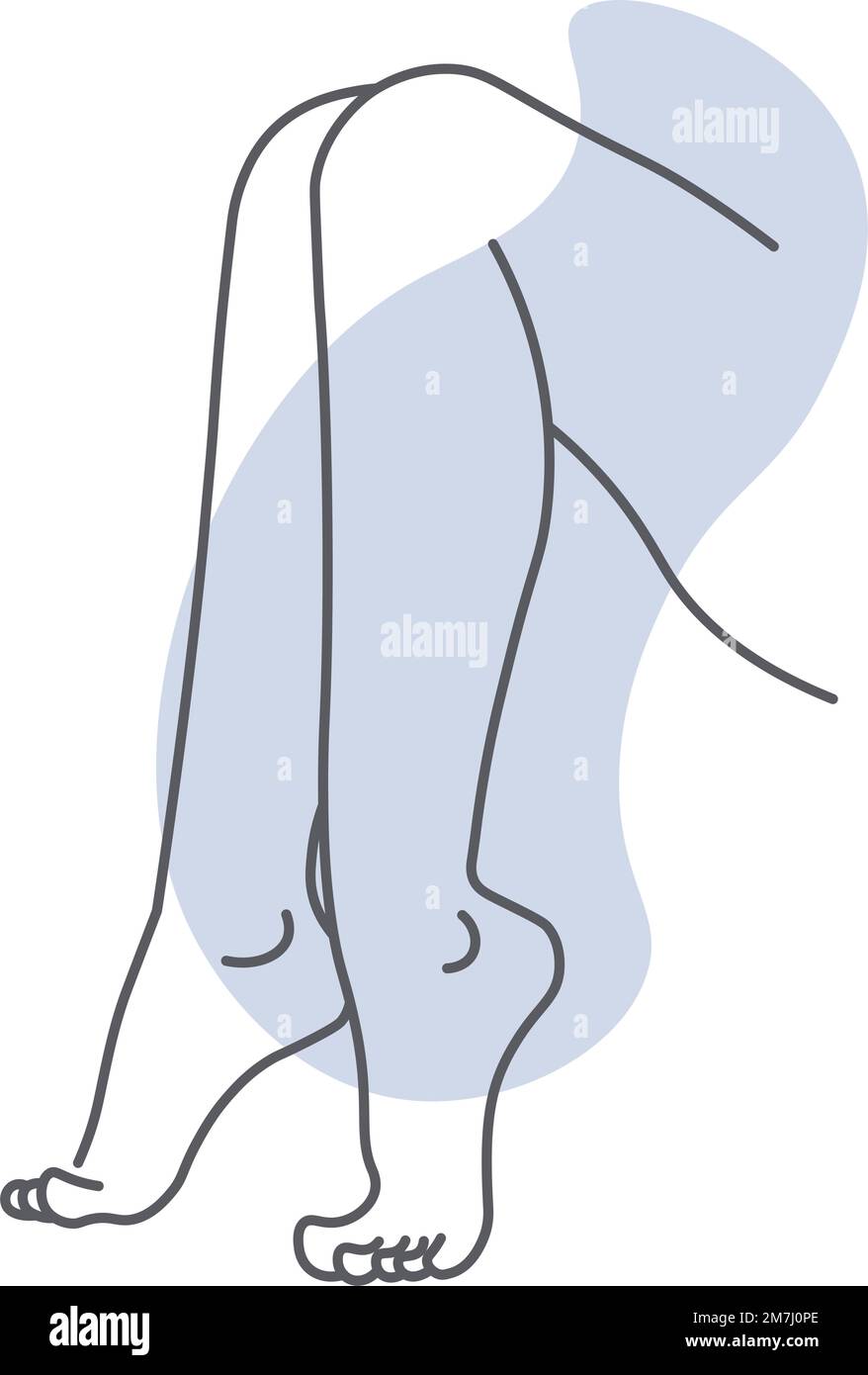 Female legs, body part, feets and ankles vector Stock Vector Image ...