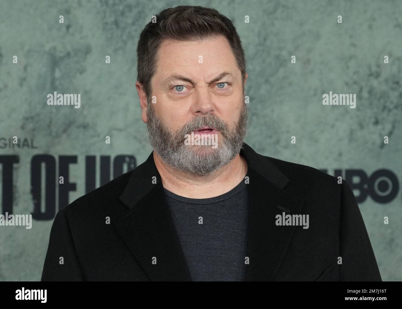 Nick Offerman arrives at HBO's THE LAST OF US Premiere held at the ...