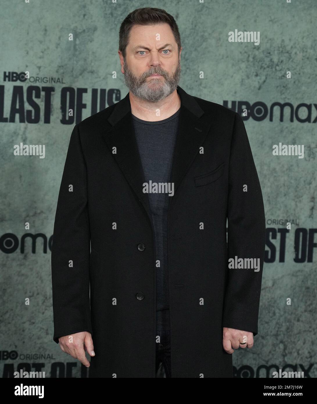 Nick Offerman arrives at HBO's THE LAST OF US Premiere held at the ...