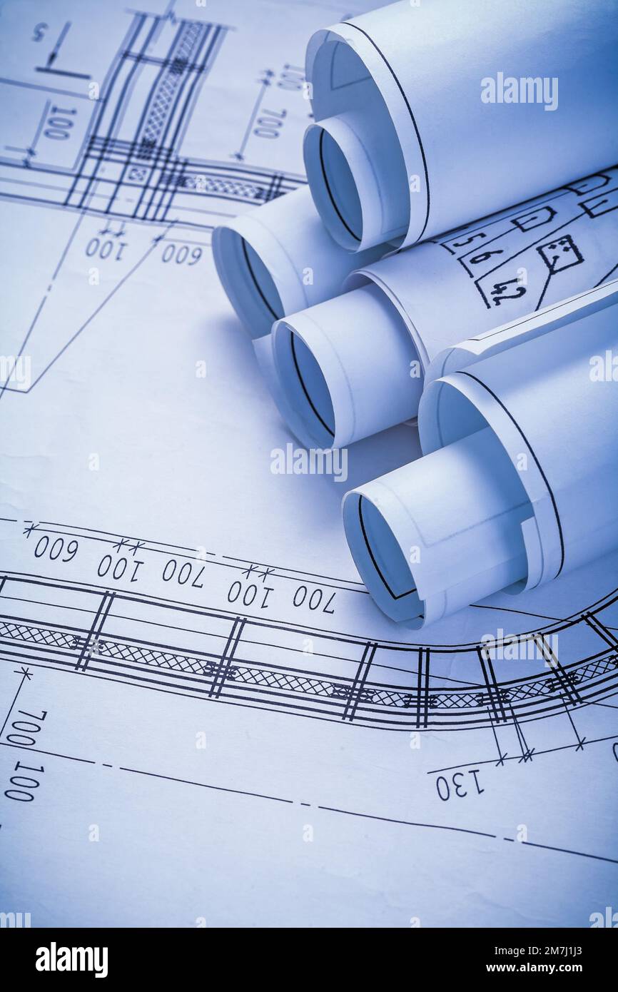 Rolls blueprints hi-res stock photography and images - Alamy