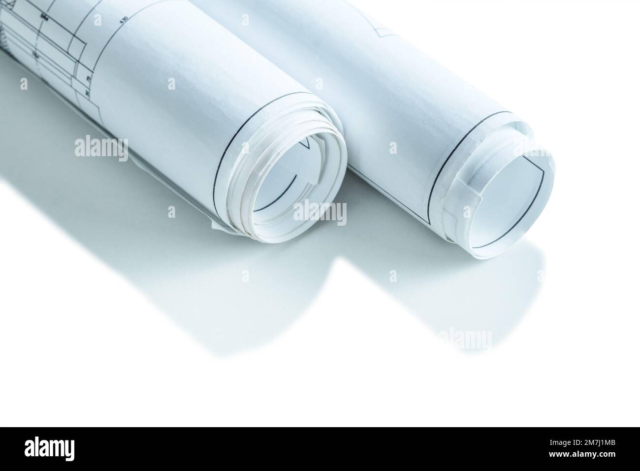Architectural plan rolled blueprints hi-res stock photography and ...