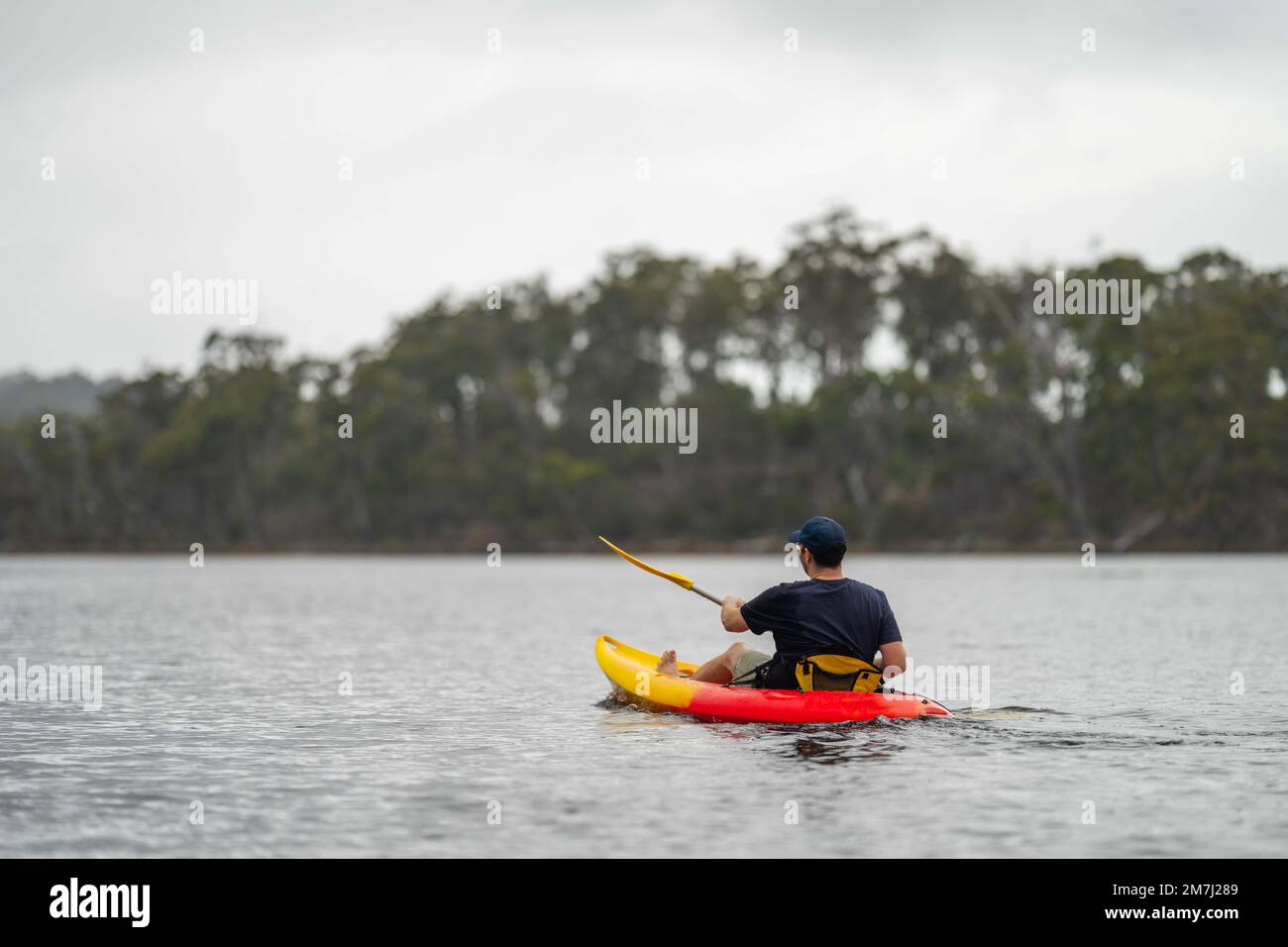canoeing and kayaking on a river in Australia in summer Stock Photo - Alamy