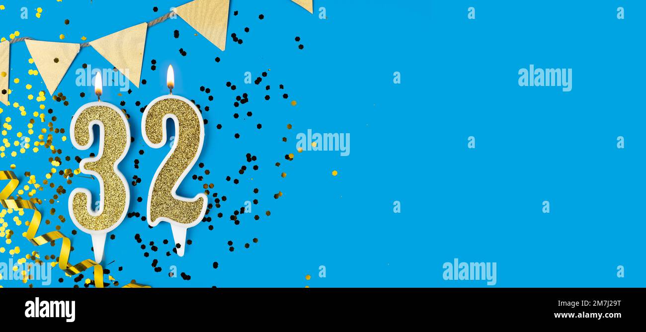 32 year ribbon anniversary hi-res stock photography and images - Alamy