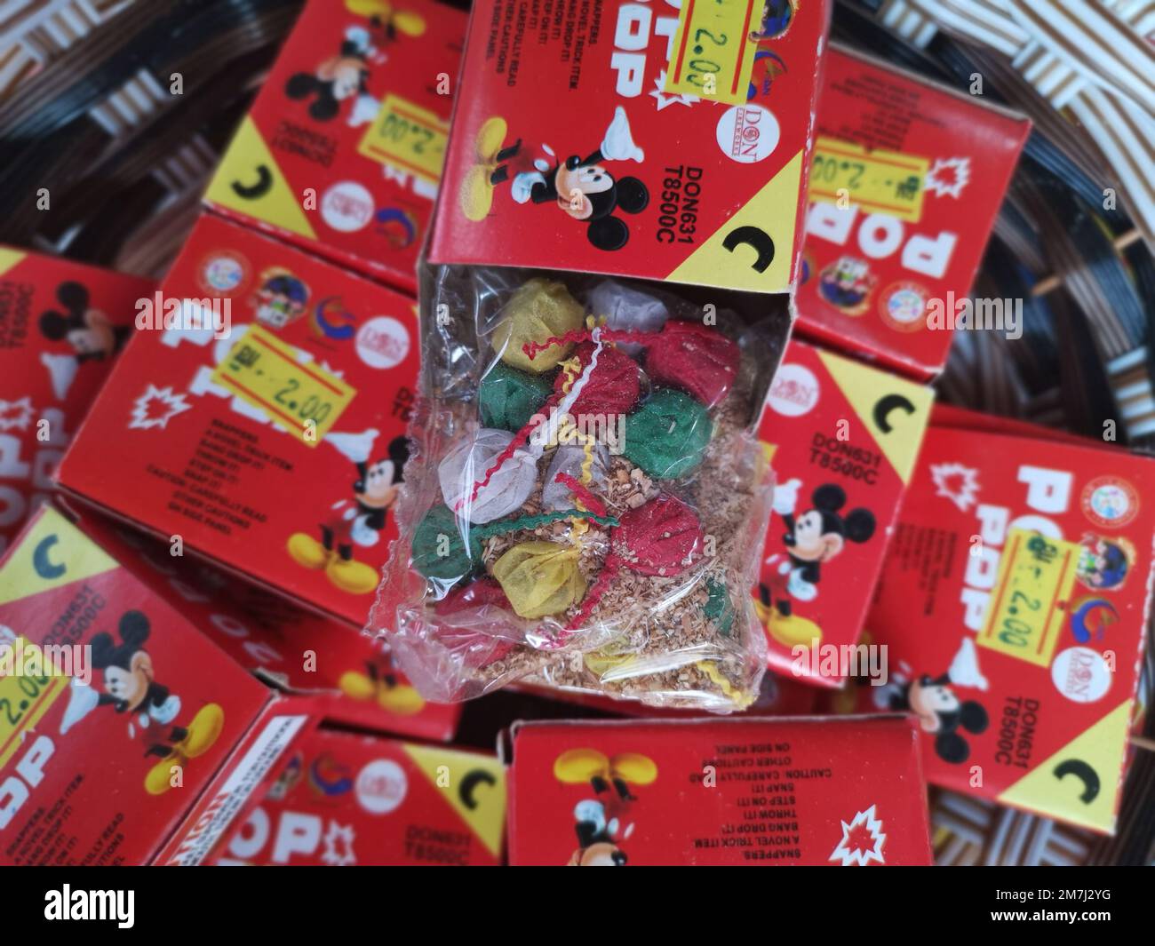 Perak,Malaysia. January 8, 2023:Variety of different types firecrackers ...