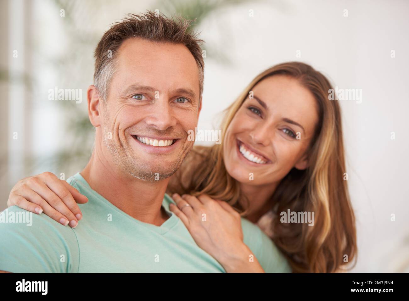 They have the perfect life. Portrait of a happy and affectionate couple ...