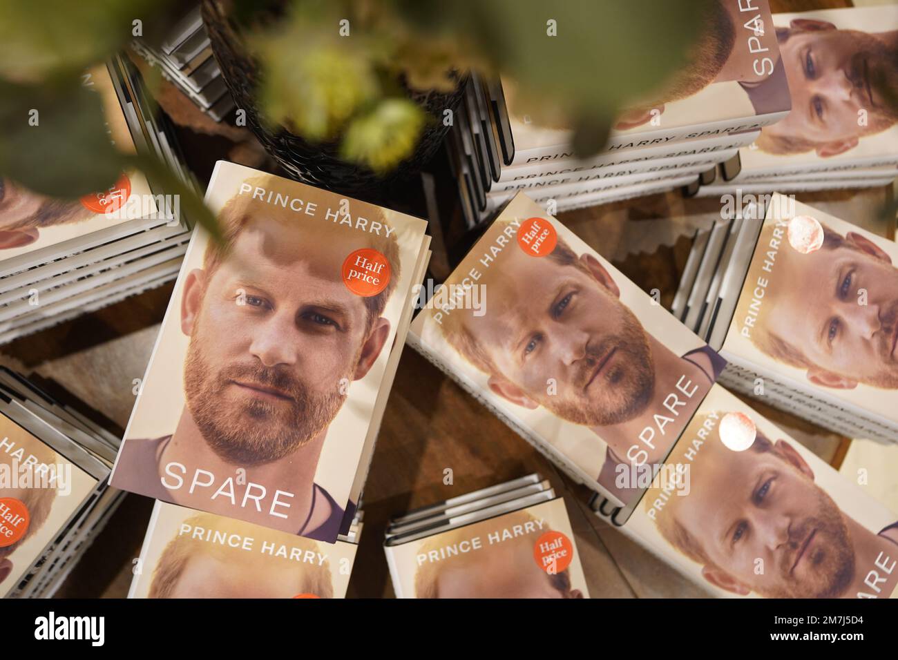 Copies of the newly released autobiography from the Duke of Sussex ...