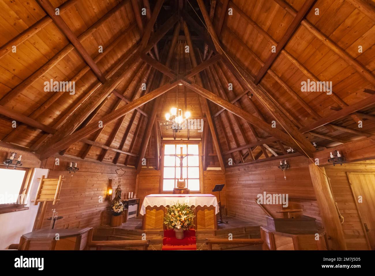 Japan, Honshu, Nagano Prefecture, Karuizawa, St.Paul's Catholic Church ...