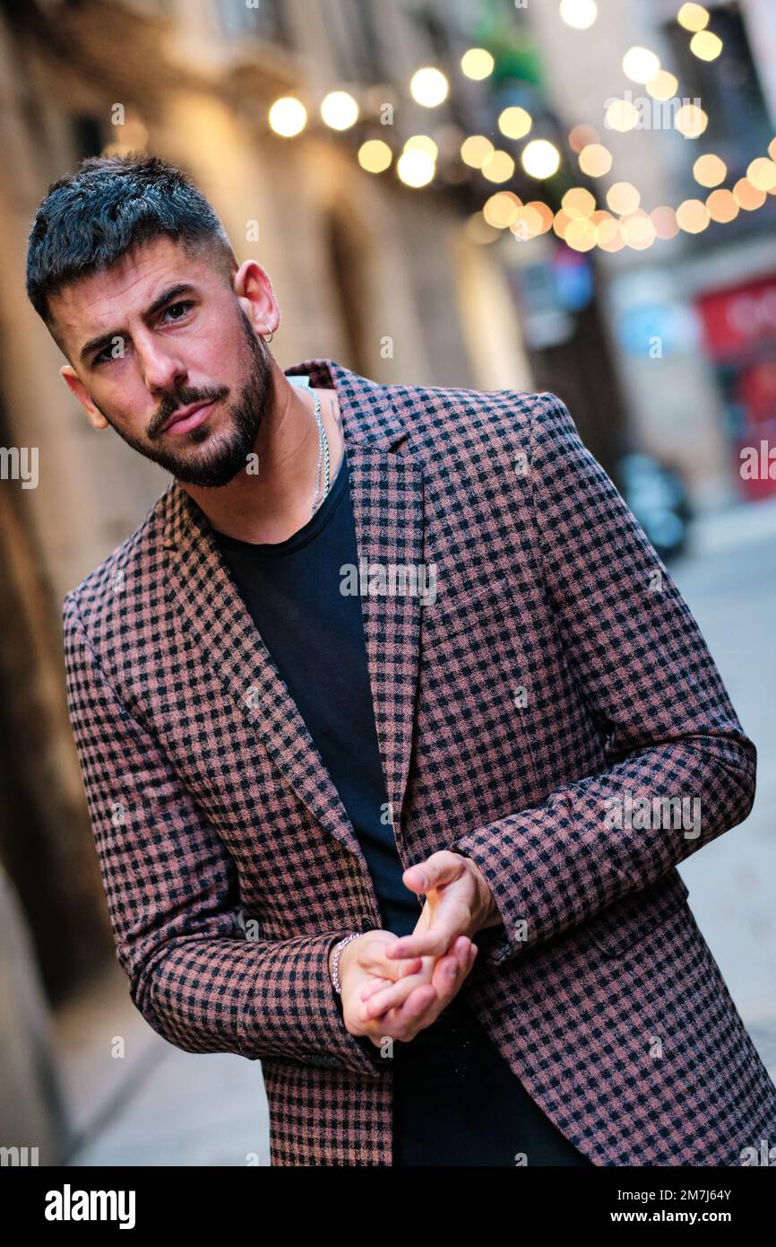 Male model posing hi-res stock photography and images - Alamy