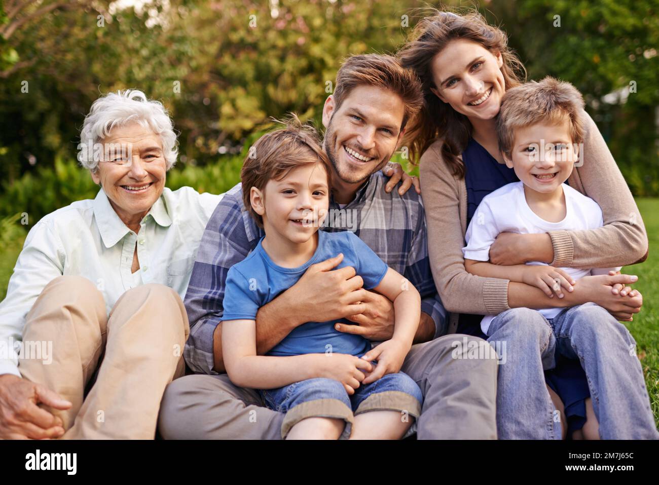 Forging a strong bond with family. Portrait of a loving family enjoying ...