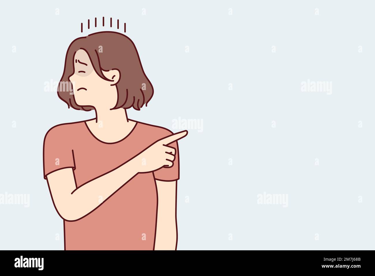 Lady turns away Stock Vector Images - Alamy