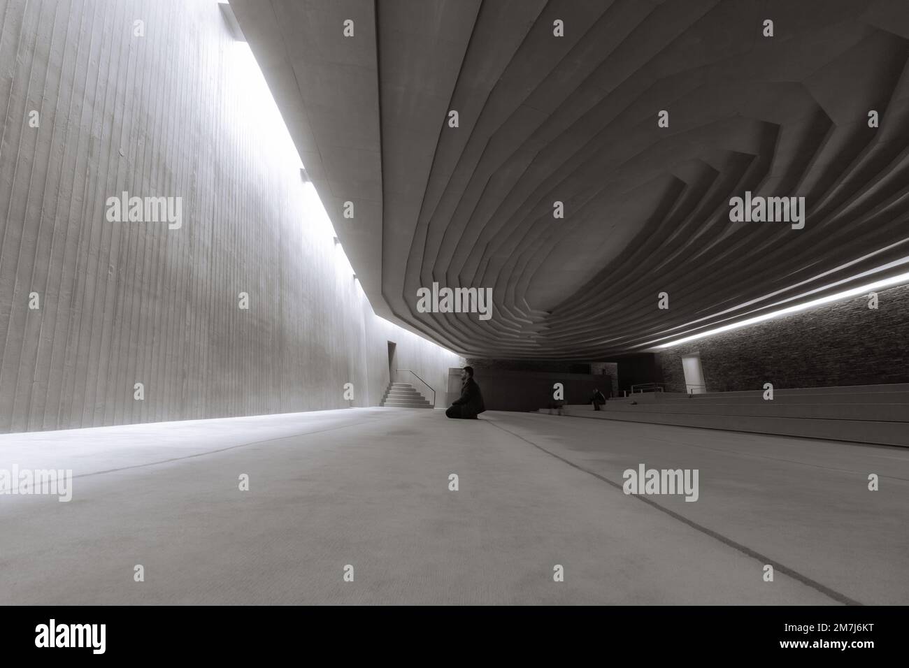 Interior of Sancaklar Mosque in Istanbul. Modern islamic mosque ...