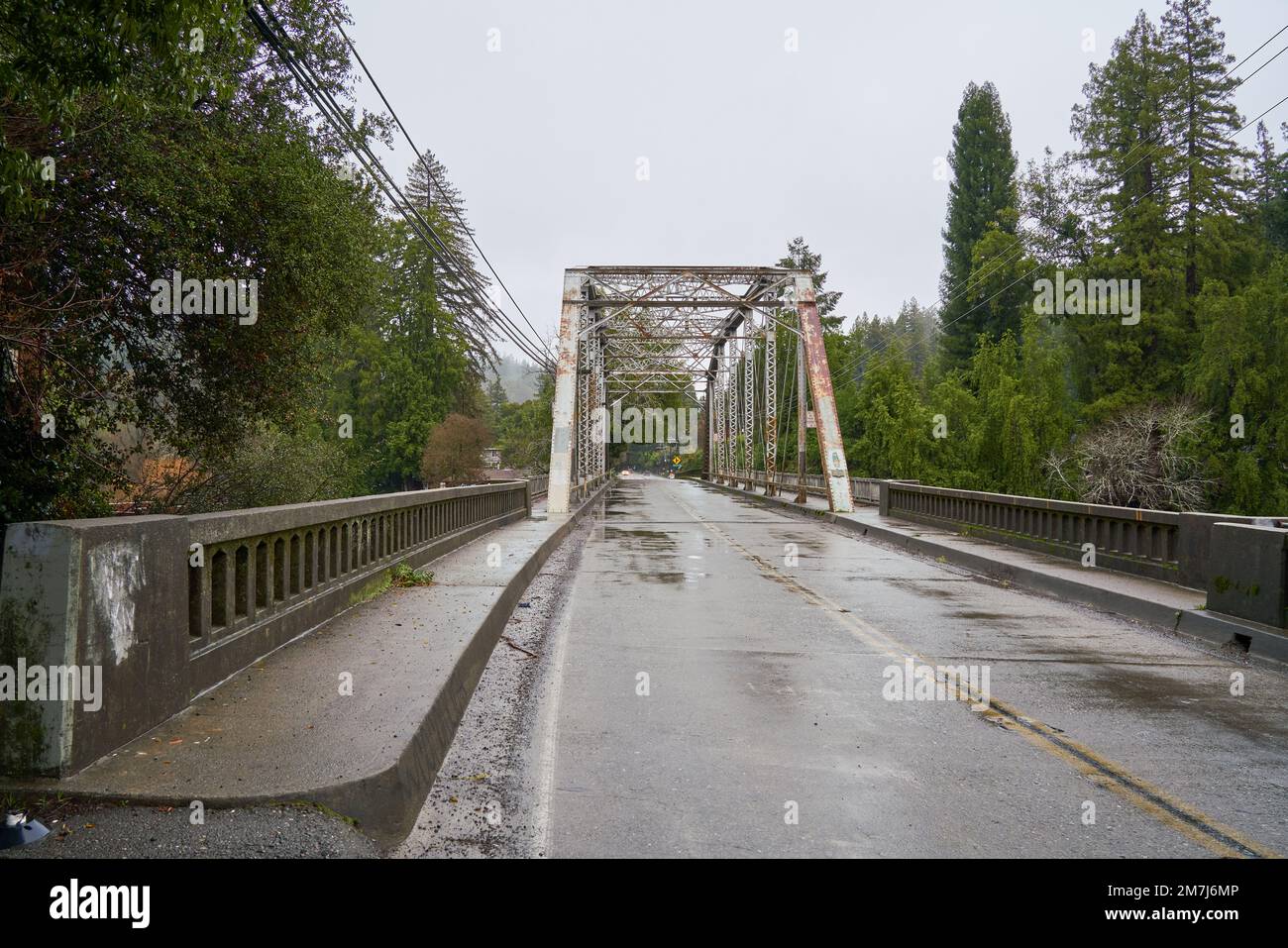Historic Hacienda Bridge over the Russian River in Forestville ...