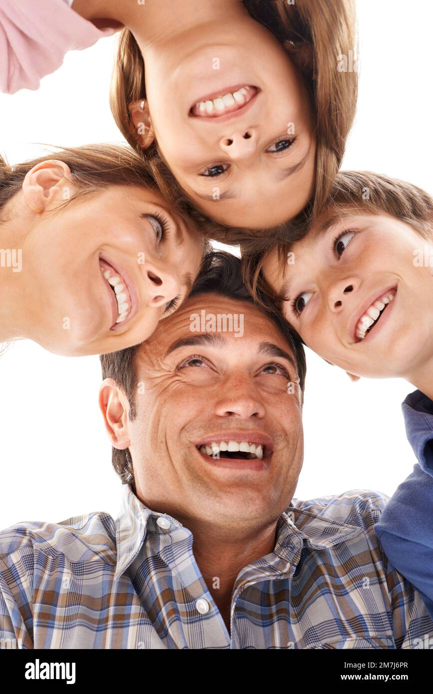 Happy kids huddle hi-res stock photography and images - Alamy