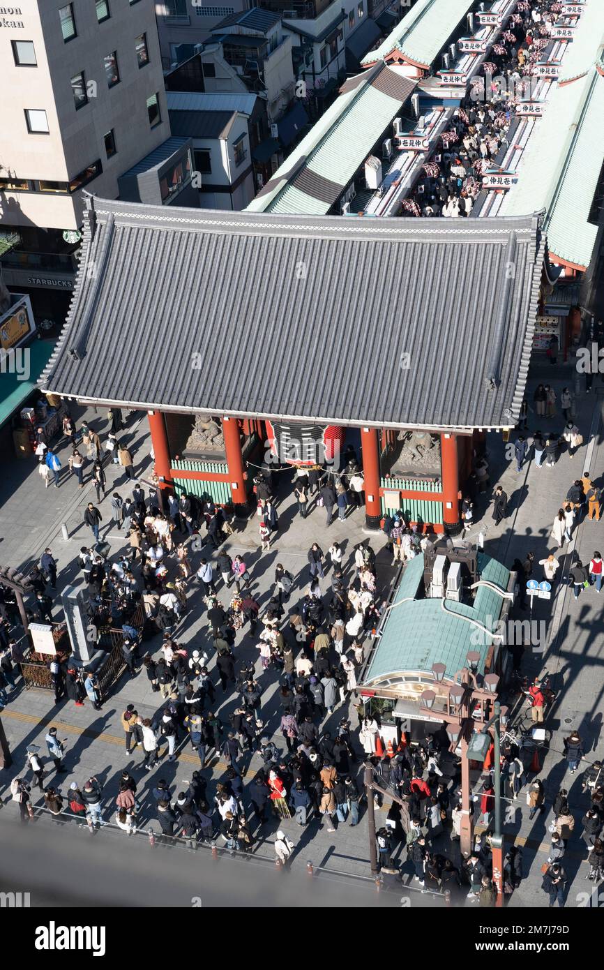 Tokyo, Japan. 9th Jan, 2023. Crowds of Tokyoites celebrate Coming of ...