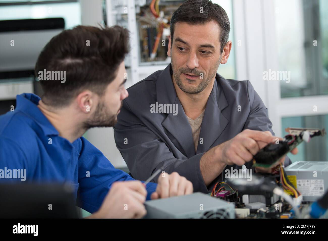 engineering students working in the lab Stock Photo - Alamy