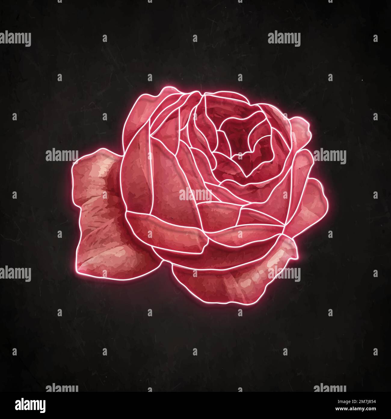 Neon Roses Wallpaper