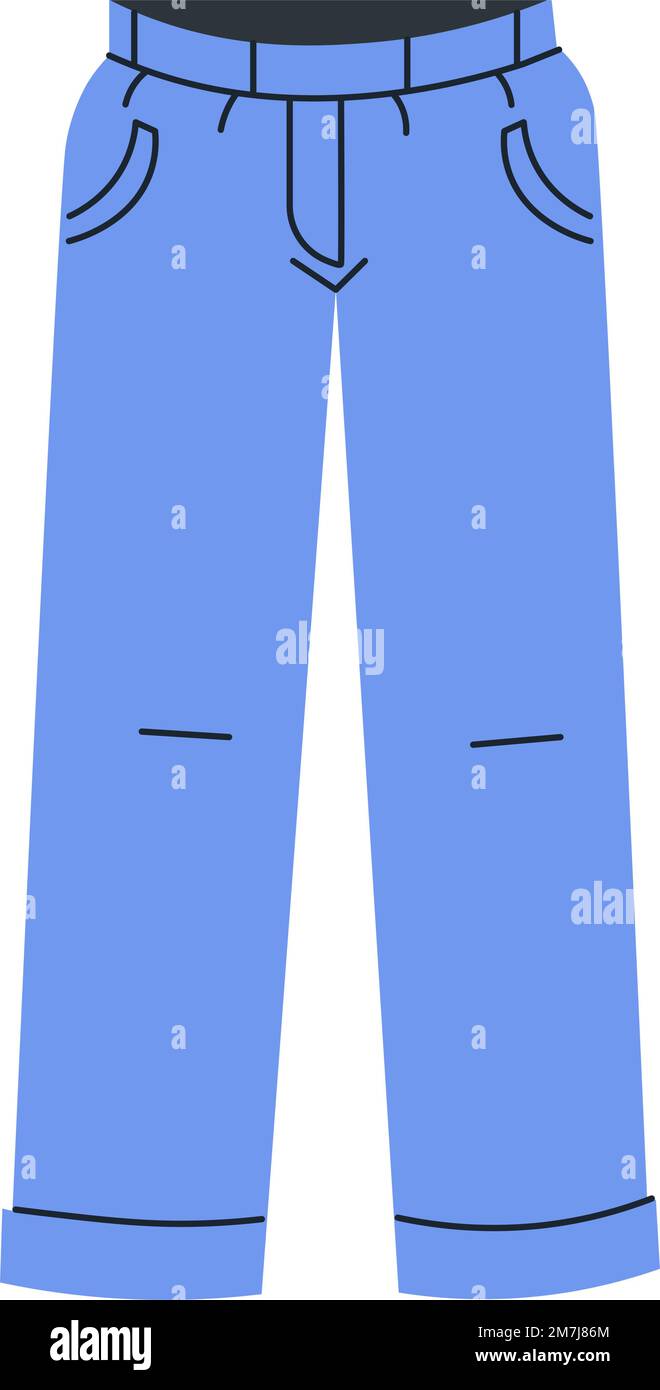 Clothing for every day, basic trousers collection Stock Vector Image ...