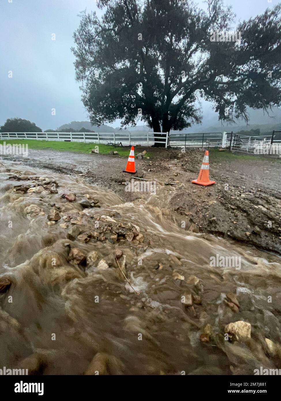 Santa Barbara, California, U.S.A. 9th Jan, 2023. Flash Flooding in ...
