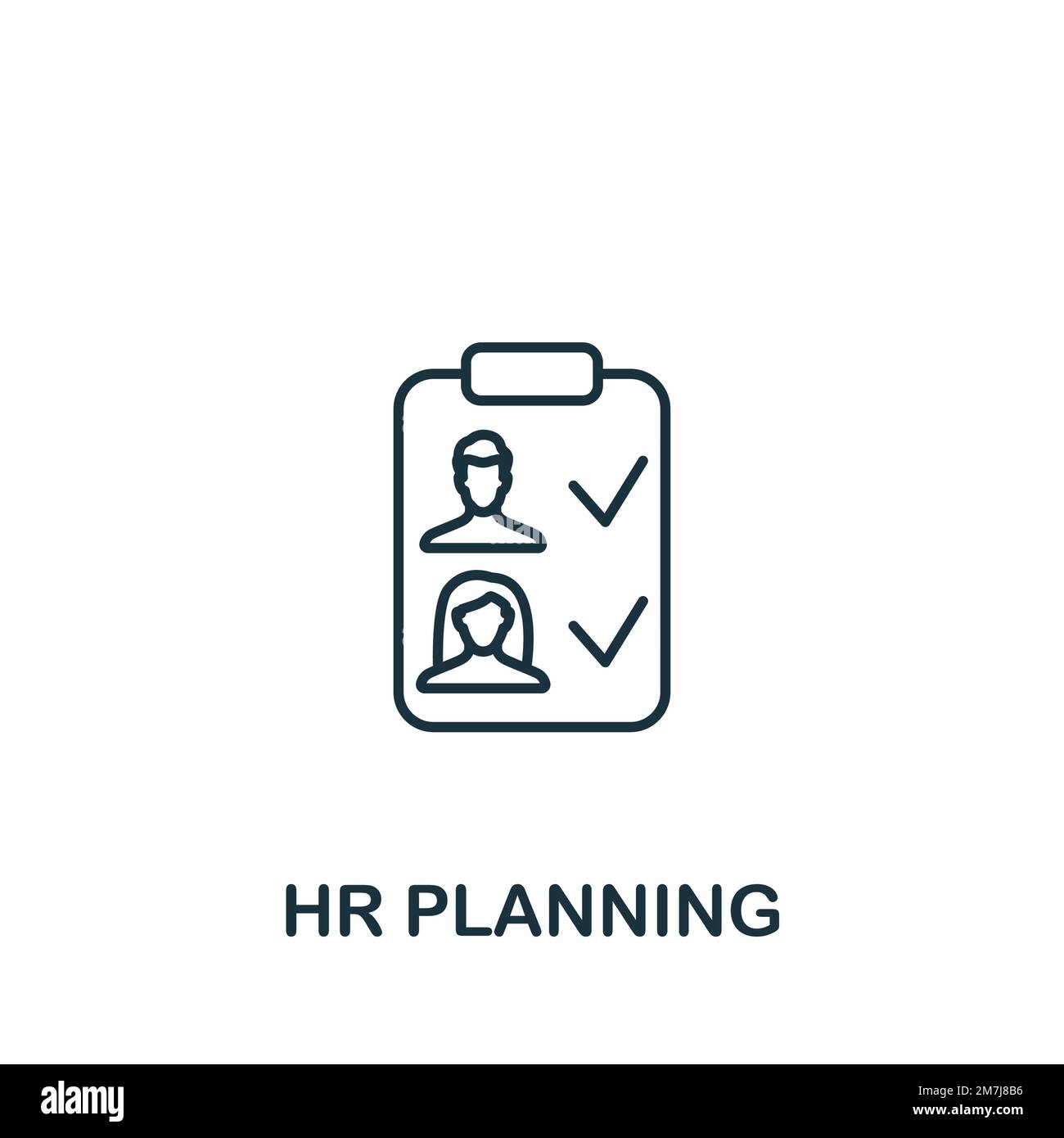 Hr Planning icon. Monochrome simple Project Management icon for ...