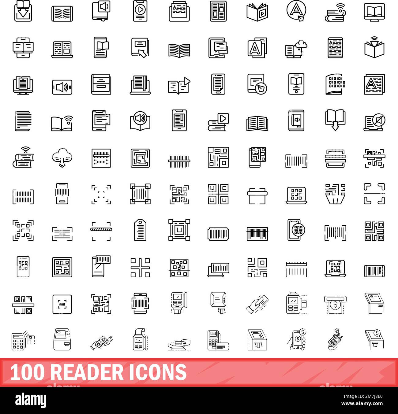 Digital scanning machine book Stock Vector Images - Alamy