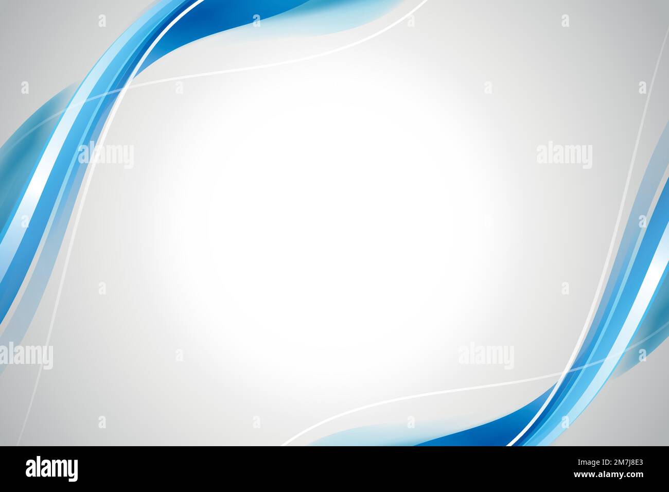 Blue curve frame template vector Stock Vector Image & Art - Alamy