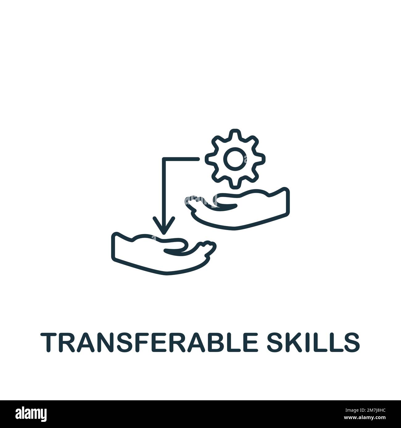 Transferable Skills icon. Monochrome simple Project Management icon for ...