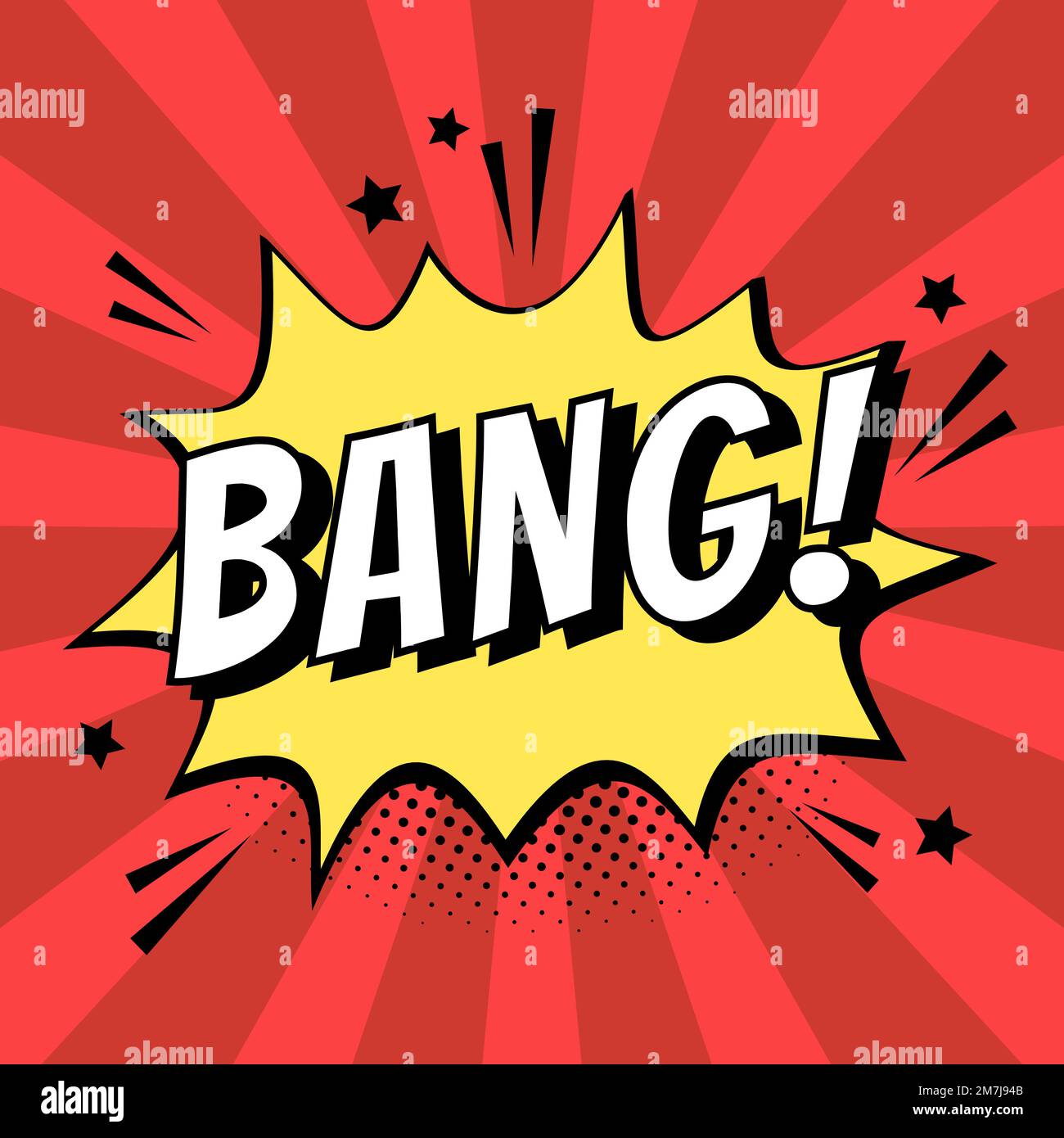 Bang cartoon effect speech bubble design resource vector Stock Vector Image & Art - Alamy
