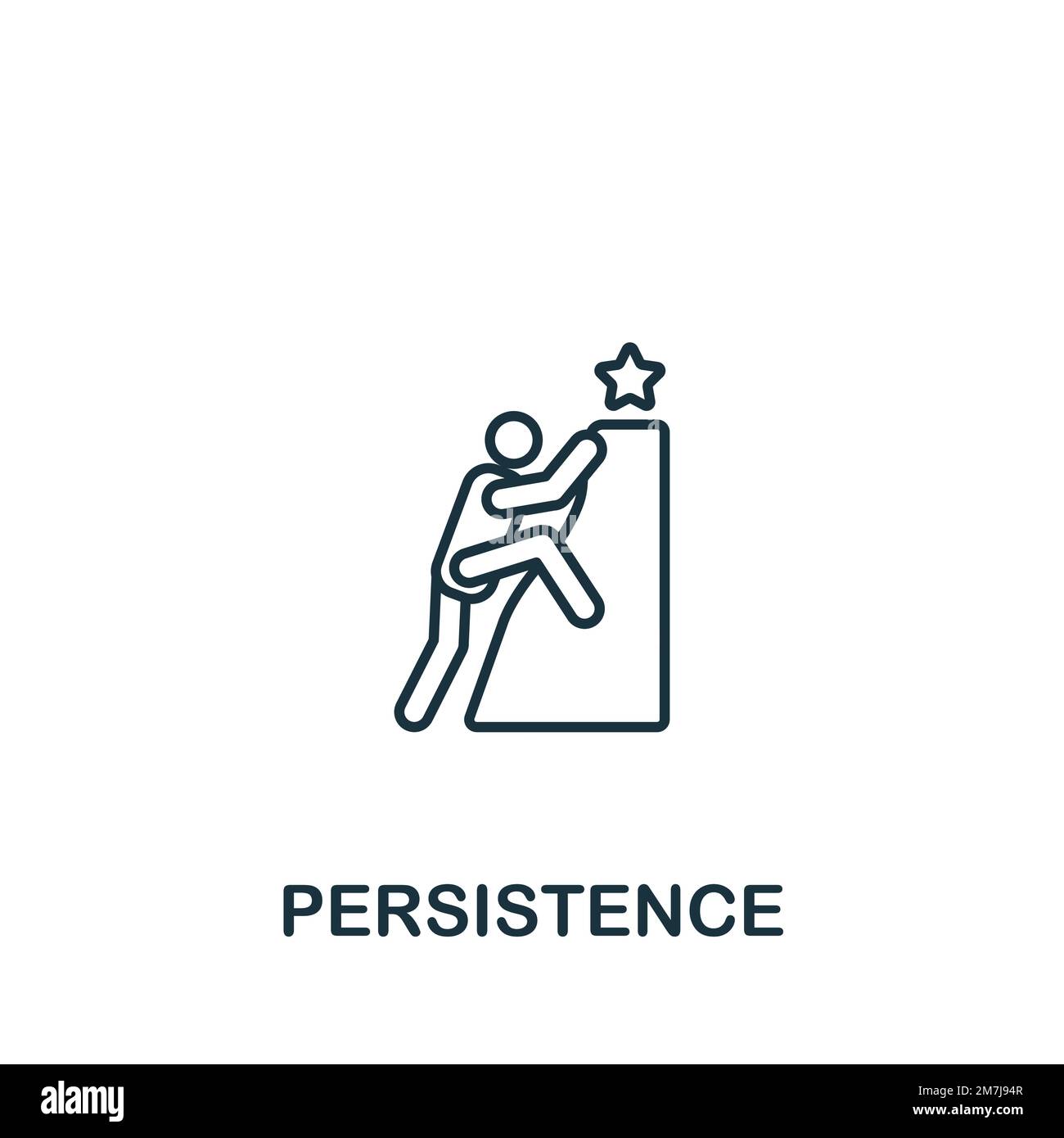 Persistence icon. Monochrome simple Project Planning icon for templates ...