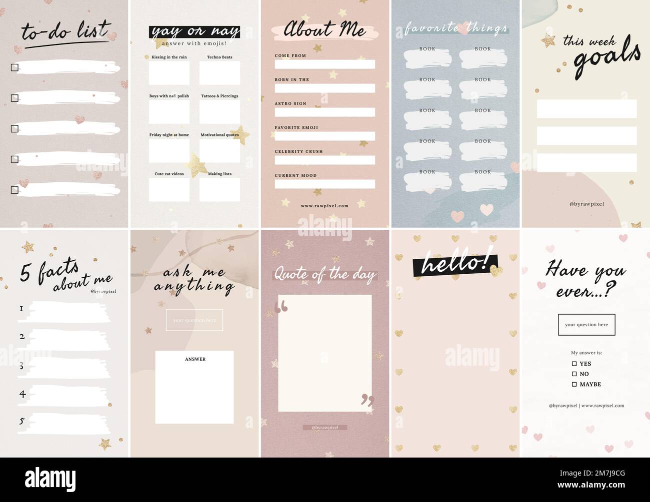 List social media story Stock Vector Images - Alamy