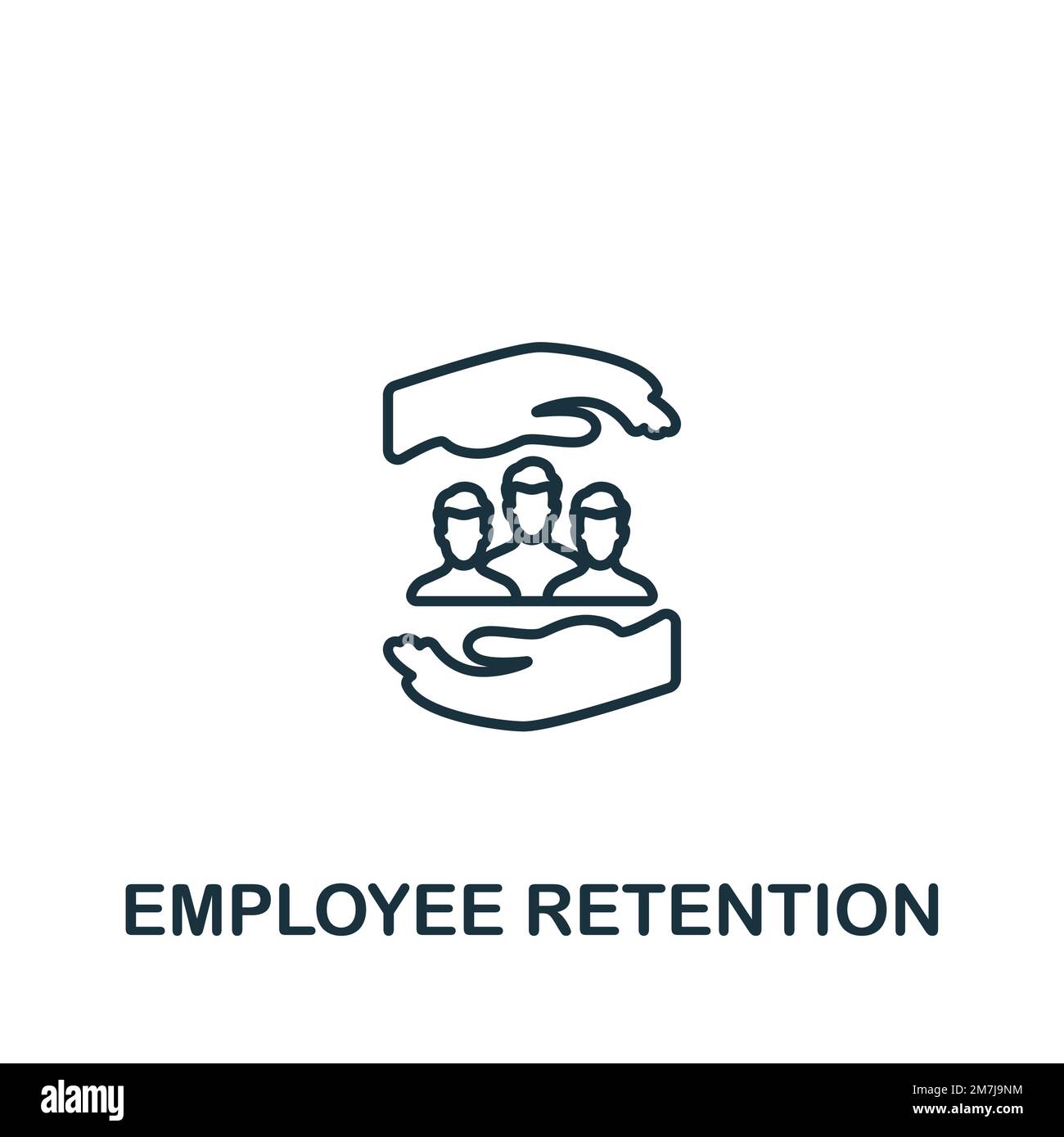 Employee Retention icon. Monochrome simple Recruitment icon for ... Employee Retention icon. Monochrome simple Recruitment icon for ...