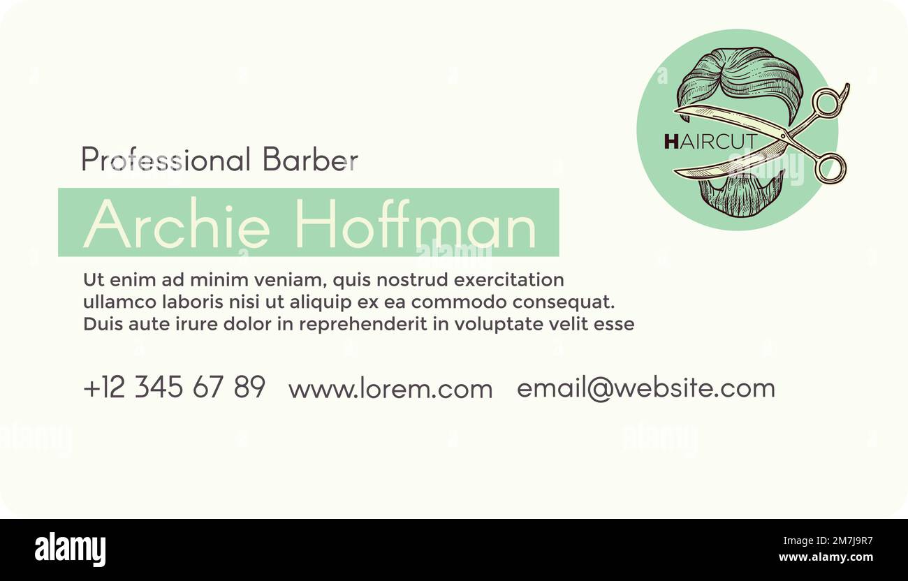 Barber shaving people Stock Vector Images - Alamy