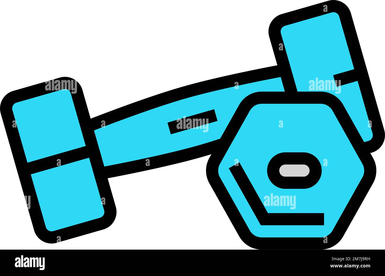dumbbell fitness sport color icon vector illustration Stock Vector ...