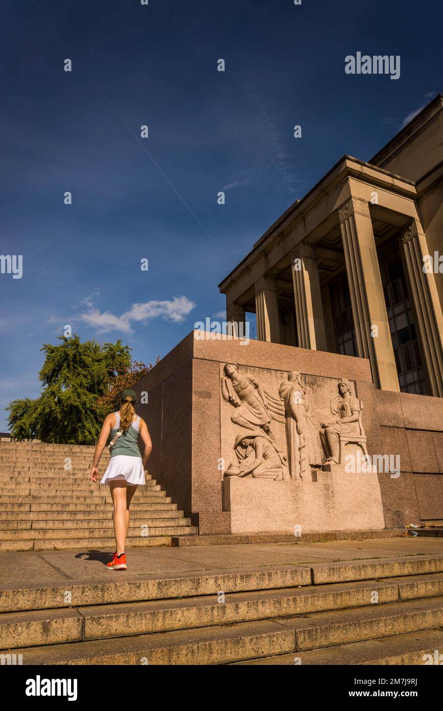 Sculpture relief at the Moultrie Courthouse, Washington, D.C., USA ...