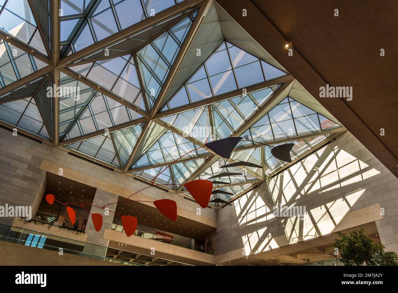 Atrium with Alexander Calder Mobiles, National Gallery of Art - East ...