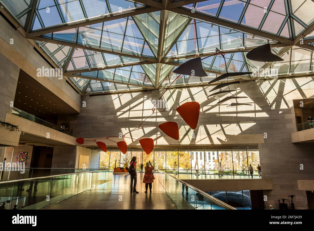 Atrium with Alexander Calder Mobiles, National Gallery of Art - East ...