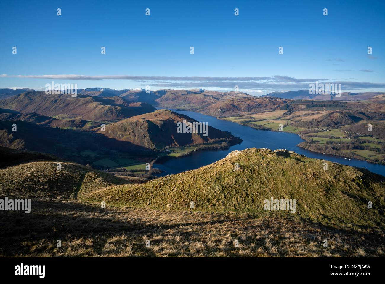 Hallin Fell and Ullswater looking from Bonscale Pike in the Lake ...