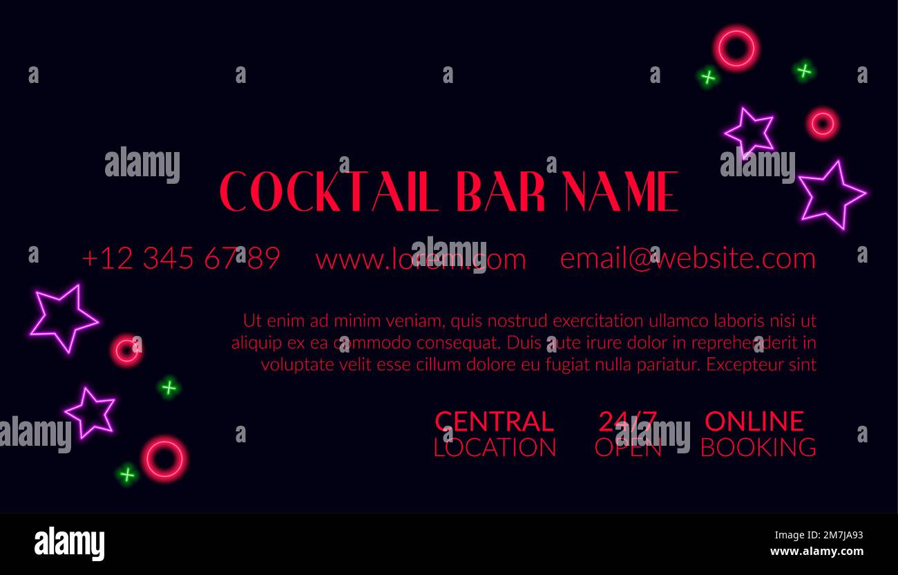 Cocktail bar social club Stock Vector Images - Alamy