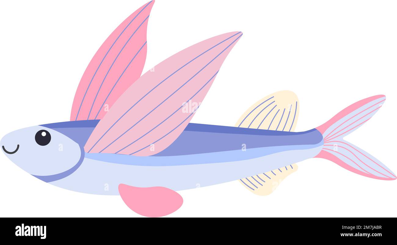 Fish aquatic animal with tail and fins vector Stock Vector Image & Art ...