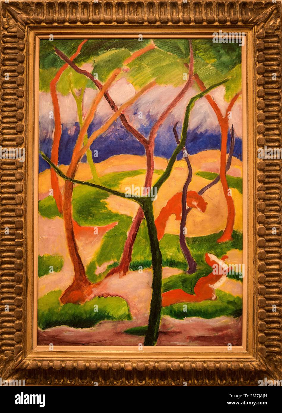 Franz Marc: Weasels at Play, 1911, National Gallery of Art - East ...