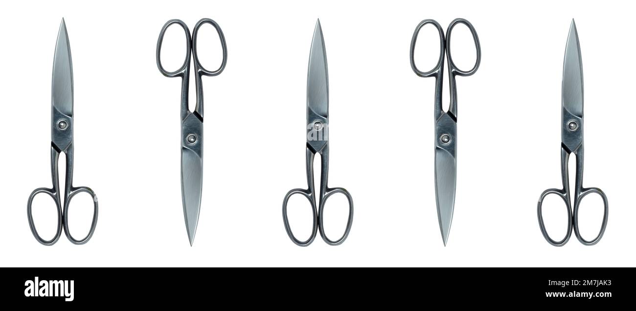 Scissors illustration set hi-res stock photography and images - Alamy